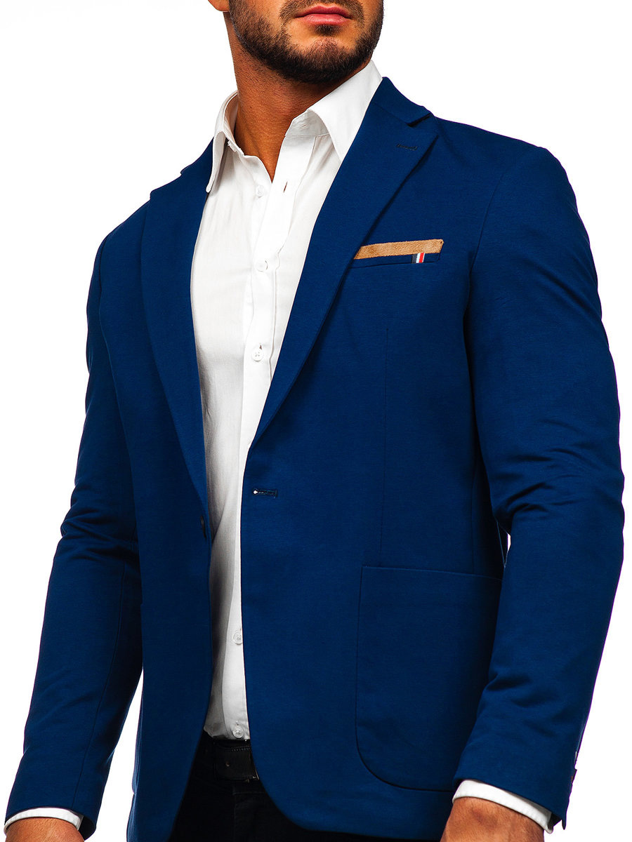 Americana casual para hombre color azul Bolf 1652 AZUL