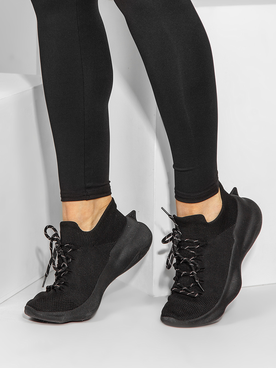 Calzado deportivo tipo sneakers para mujer negro Bolf G23 NEGRO