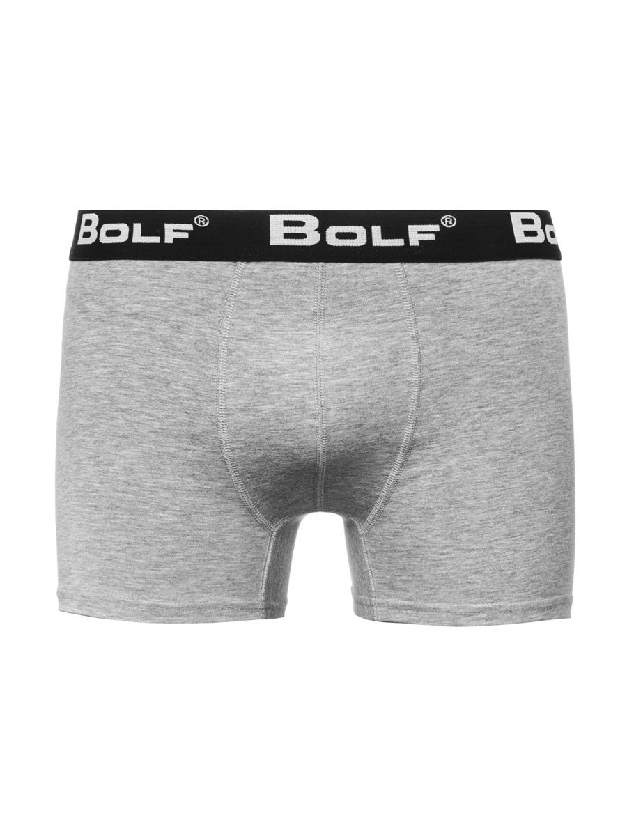 Calzoncillos bóxer para hombre gris y negro Bolf 0953-2P 2 PACK GRIS Y ...