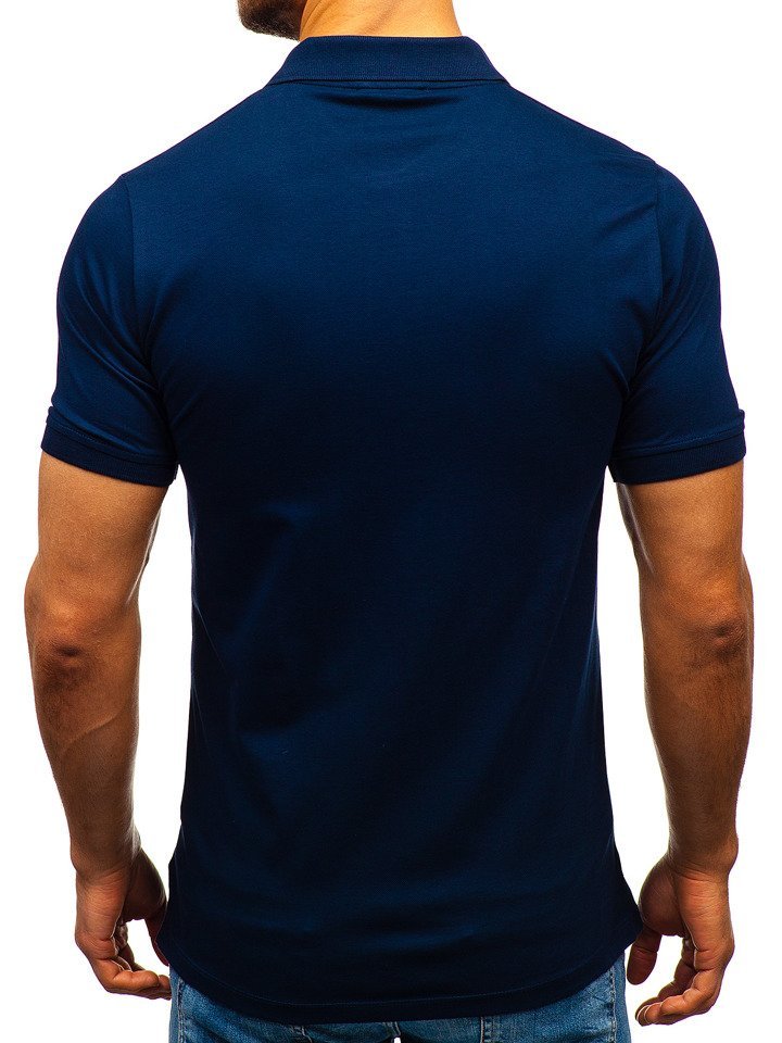Camiseta polo para hombre azul oscuro Bolf 9025 AZUL OSCURO