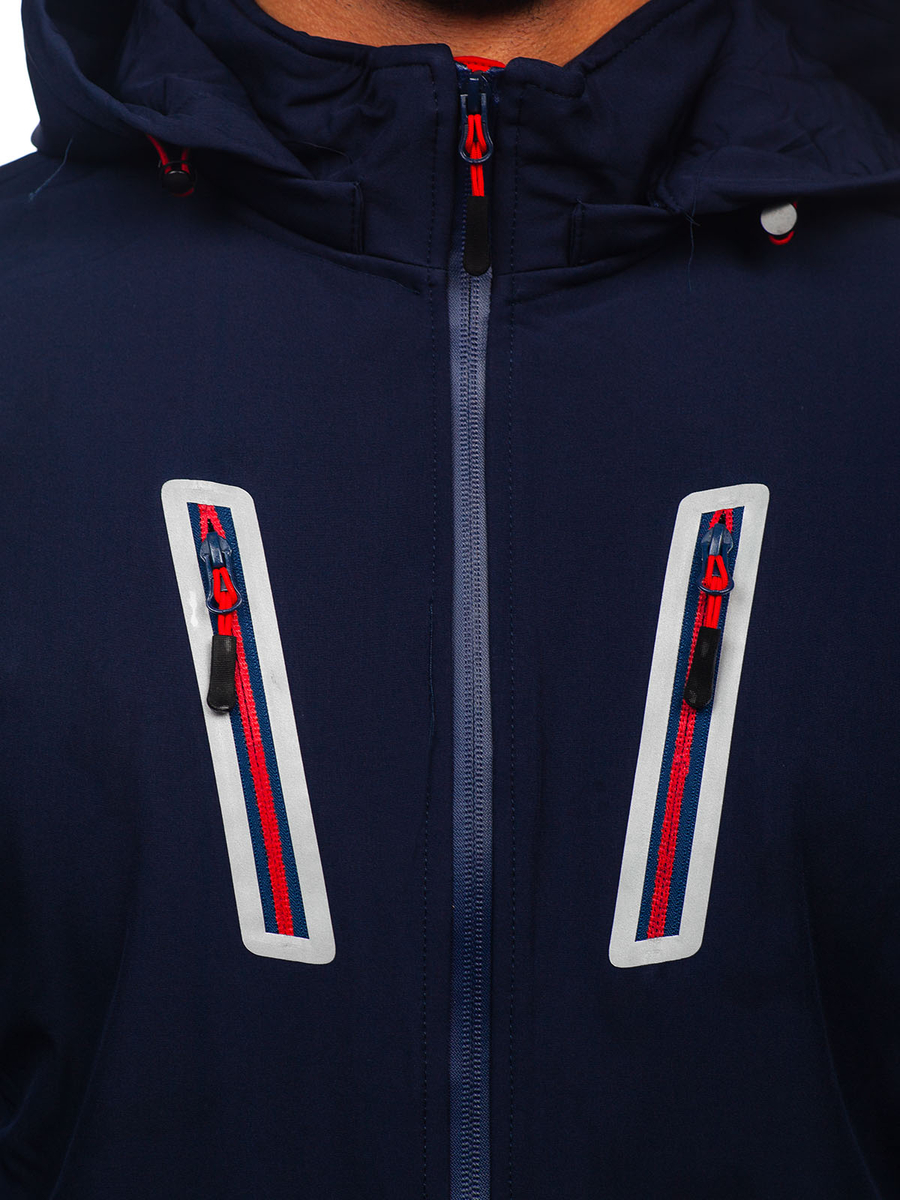 Chaqueta softshell de entretiempo para hombre azul oscuro Bolf HSS036 AZUL OSCURO