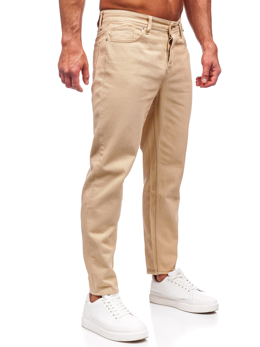 Pantalón de tela para hombre ecrú Bolf GT ECRU