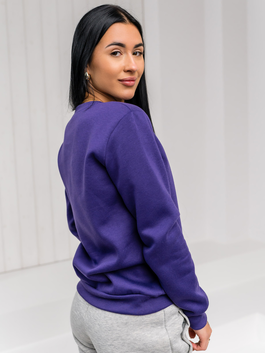 Sudadera sin capucha para mujer violeta Bolf W01A1 VIOLETA